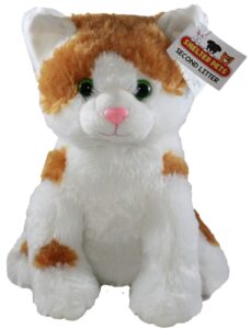 shelter pets series two: jeffrey - 10" orange and white cat plush toy stuffed animal - based on real-life adopted pets - benefiting the animal shelters they were adopted from - kitten kitty