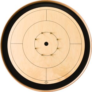 the tracey black board - tournament style crokinole board game set (meets nca standards)