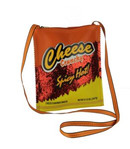 cheese crunch spicy hot crossbody bag in vinyl