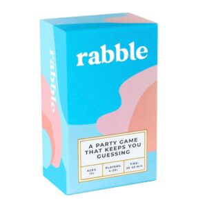 rabble - a party game that keeps you guessing | 4-20+ players, party games for adults, teens, family, friends, large group, game night, bachelorette party, adult party games