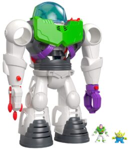 fisher-price imaginext preschool toy disney pixar toy story buzz lightyear robot playset with spaceship for pretend play kids ages 3+ years