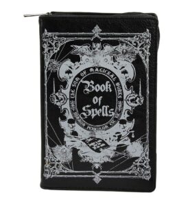 glow in the dark book of spells crossbody bag