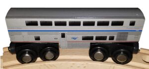 transitional sleeper amtrak wooden train superliner sleeping car 4.25 inch compatible with other railroads