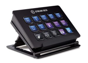 elgato stream deck - live content creation controller with 15 customizable lcd keys, adjustable stand, for windows 10 and macos 10.11 or later (renewed)