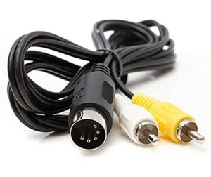 gimax new cable for sega master system 1 & megadrive 1 tv/av rca video cable/lead