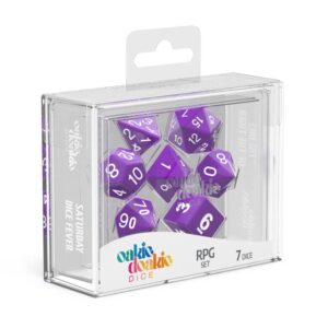 oakie doakie dice rpg-set solid purple