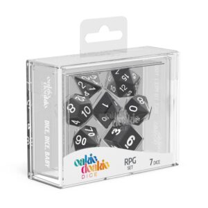 oakie doakie dice rpg-set solid black