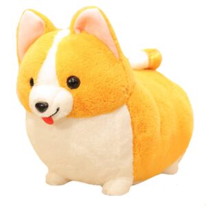 123arts cartoon corgi dog soft plush throw pillow animal pillow plush toy