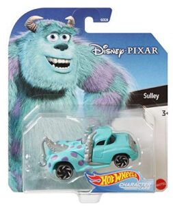 sulley monsters inc hot wheels disney character cars diecast car 1:64 scale