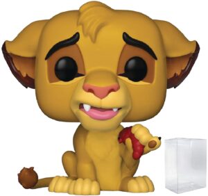 disney: the lion king - simba funko pop! vinyl figure (includes compatible pop box protector case)