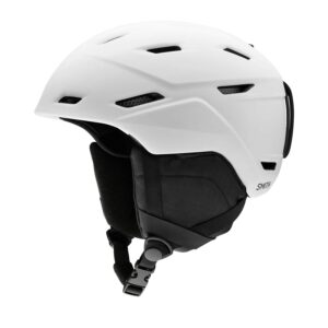 smith optics mission unisex snow helmet - matte white, medium