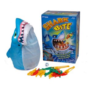 pressman shark bite with let's go fishin' card game (amazon exclusive)