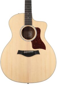 taylor 214ce-k deluxe acoustic-electric guitar - natural with layered koa back & sides