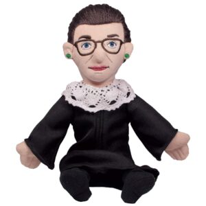 the unemployed philosophers guild ruth bader ginsburg doll - 11" soft stuffed plush little thinker