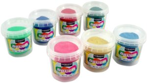 sargent art fun dough play assortment, 7 different bright colors 4 ounces each