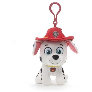 gund paw patrol marshall backpack clip plush stuffed animal dog, red, 4"