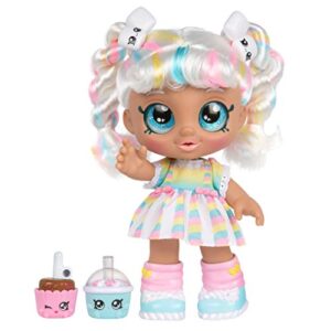 kindi kids snack time friends - pre-school play doll, marsha mello - for ages 3+ | changeable clothes and removable shoes - fun play, for imaginative kids