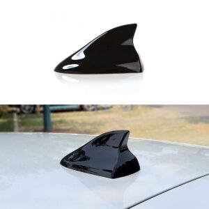 ramble- shark fin antenna cover, car radio aerials replacement, for nissan-infiniti qx50(2014-2017), qx60(2014-2015), qx70(2014-2017) and 2013-jx35 (black)