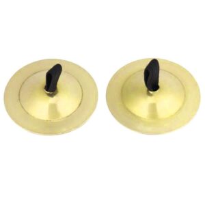 bjlongyi belly dance finger cymbal durable brass material,1pair as your musical instrument accessories gold