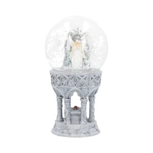 nemesis now love remains snowglobe anne stokes 18.5cm, resin, glass, water, ivory