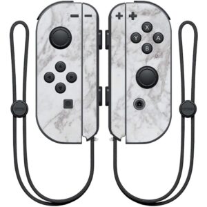 mightyskins skin compatible with nintendo joy-con controller - frost marble | protective, durable, and unique vinyl decal wrap cover | easy to apply, remove, and change styles | made in the usa