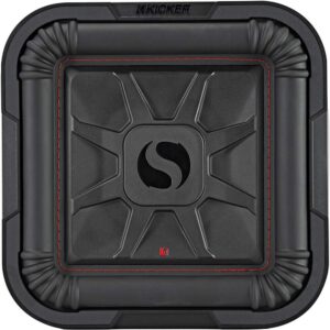 kicker 46l7t102 l7t l7-thin 10-inch (25cm) subwoofer, dual voice coil, 2-ohm, 500 watt