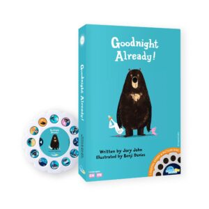 moonlite storytime goodnight already storybook reel, a magical way to read together, digital story for projector, fun sound effects, toddler early learning toys gifts for kids ages 12 months and up