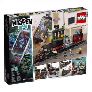 lego hidden side ghost train express 70424 building kit, train toy for 8+ year old boys and girls, interactive augmented reality playset (698 pieces)