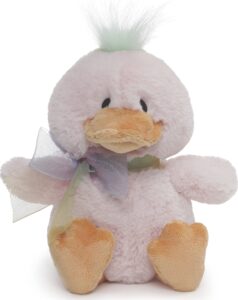 gund quacklin easter duck stuffed animal, styles may vary, 7.5”