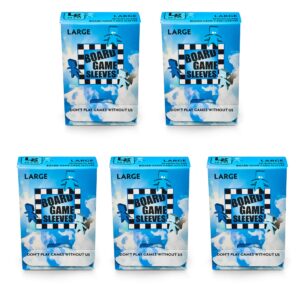 5 packs arcane tinmen non-glare board game sleeves 50 ct large size card sleeves value bundle!