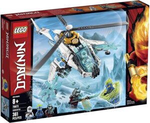 lego ninjago shuricopter 70673 kids toy helicopter building set with ninja minifigures and toy ninja weapons (361 pieces)