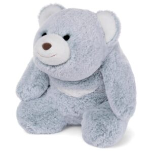 gund original snuffles teddy bear, premium stuffed animal for ages 1 and up, ice blue, 13”