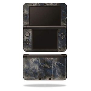 mightyskins skin compatible with nintendo 3ds xl original (2012-2014) - stormy marble | protective, durable, and unique vinyl wrap cover | easy to apply, remove, and change styles | made in the usa