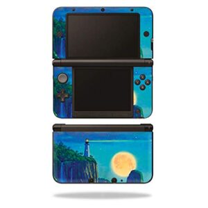 mightyskins skin compatible with nintendo 3ds xl original (2012-2014) - lighthouse glow | protective, durable, and unique vinyl wrap cover | easy to apply, remove, and change styles | made in the usa