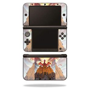 mightyskins skin compatible with nintendo 3ds xl original (2012-2014) - guarded castle | protective, durable, and unique vinyl wrap cover | easy to apply, remove, and change styles | made in the usa