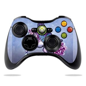 mightyskins skin compatible with microsoft xbox 360 controller - lilac unicorn | protective, durable, and unique vinyl decal wrap cover | easy to apply, remove, and change styles | made in the usa