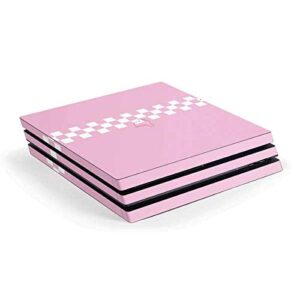 skinit decal gaming skin compatible with ps4 pro console - originally designed pink checkerboard design