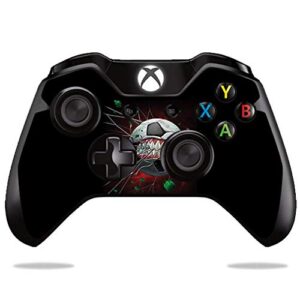 mightyskins skin compatible with microsoft xbox one or s controller - soccer monster | protective, durable, and unique vinyl wrap cover | easy to apply, remove, and change styles | made in the usa