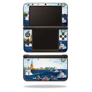 mightyskins skin compatible with nintendo 3ds xl original (2012-2014) - standing watch | protective, durable, and unique vinyl wrap cover | easy to apply, remove, and change styles | made in the usa