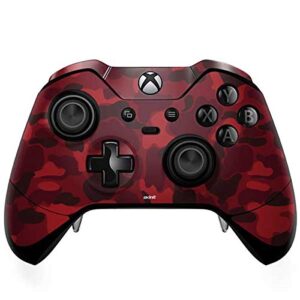 skinit decal gaming skin compatible with xbox one elite controller - originally designed red street camo design