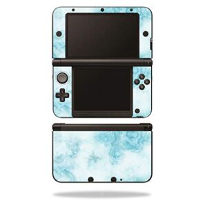 mightyskins skin compatible with nintendo 3ds xl original (2012-2014) - blue marble | protective, durable, and unique vinyl wrap cover | easy to apply, remove, and change styles | made in the usa