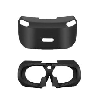 soft vr headset anti-slip skin silicone rubber cover protective case 3d eye shield for playstation ps4 vr psvr virtual reality glasses controller