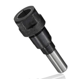 yakamoz 1/2 inch shank router collet extension chuck, accepts 1/2-inch shank bits, extends the router bit an additional 2-1/4"