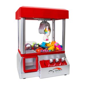 bundaloo claw machine arcade game with sound, cool fun mini candy grabber prize dispenser vending toy for kids, boys & girls