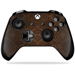 mightyskins skin compatible with microsoft xbox one x controller - brown linen | protective, durable, and unique vinyl decal wrap cover | easy to apply, remove, and change styles | made in the usa