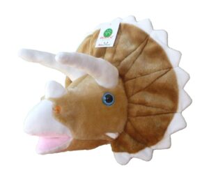 adore 13" denver the triceratops dinosaur stuffed animal plush walltoy wall mount