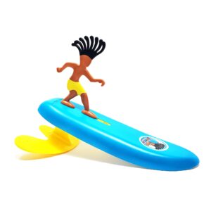 surfer dudes classics wave powered mini-surfer and surfboard toy - hossegor hank