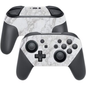 mightyskins skin compatible with nintendo switch pro controller - frost marble | protective, durable, and unique vinyl decal wrap cover | easy to apply, remove, and change styles | made in the usa