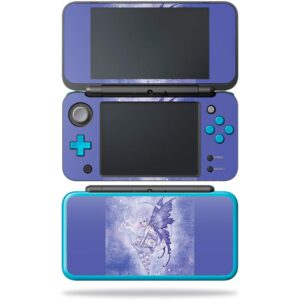 mightyskins skin compatible with nintendo new 2ds xl - purple moon | protective, durable, and unique vinyl decal wrap cover | easy to apply, remove, and change styles | made in the usa