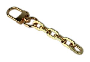 chain strap extender accessory for louis vuitton bags & more (medium) gold